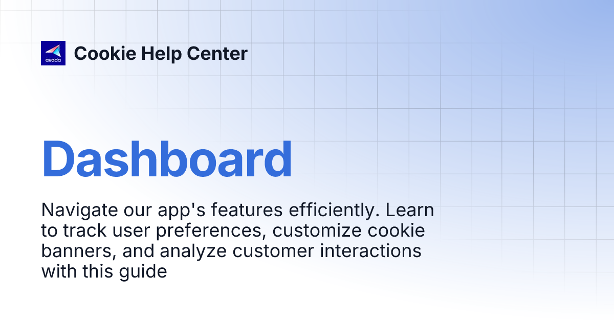 Dashboard | Cookie Help Center
